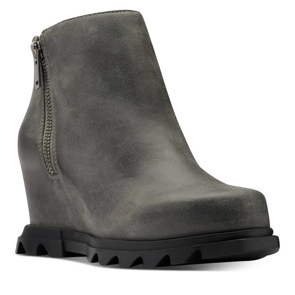 Sorel | Shoes | New Sorel Joan Of Arctic Wedge Iii Boots Gray Leather ...
